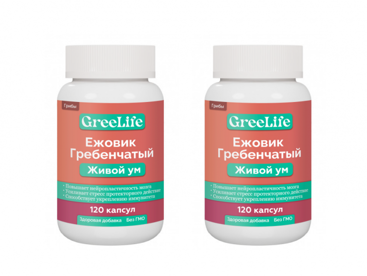 Ежовик гребенчатый «Живой ум», 240 капсул купить в Москве в интернет-магазине Greelife