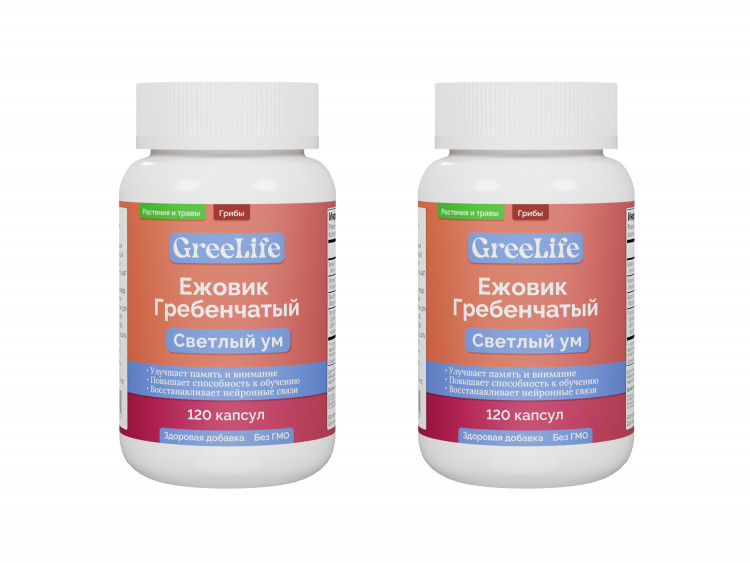 Ежовик Гребенчатый «Светлый ум», 240 капсул купить в Москве в интернет-магазине Greelife